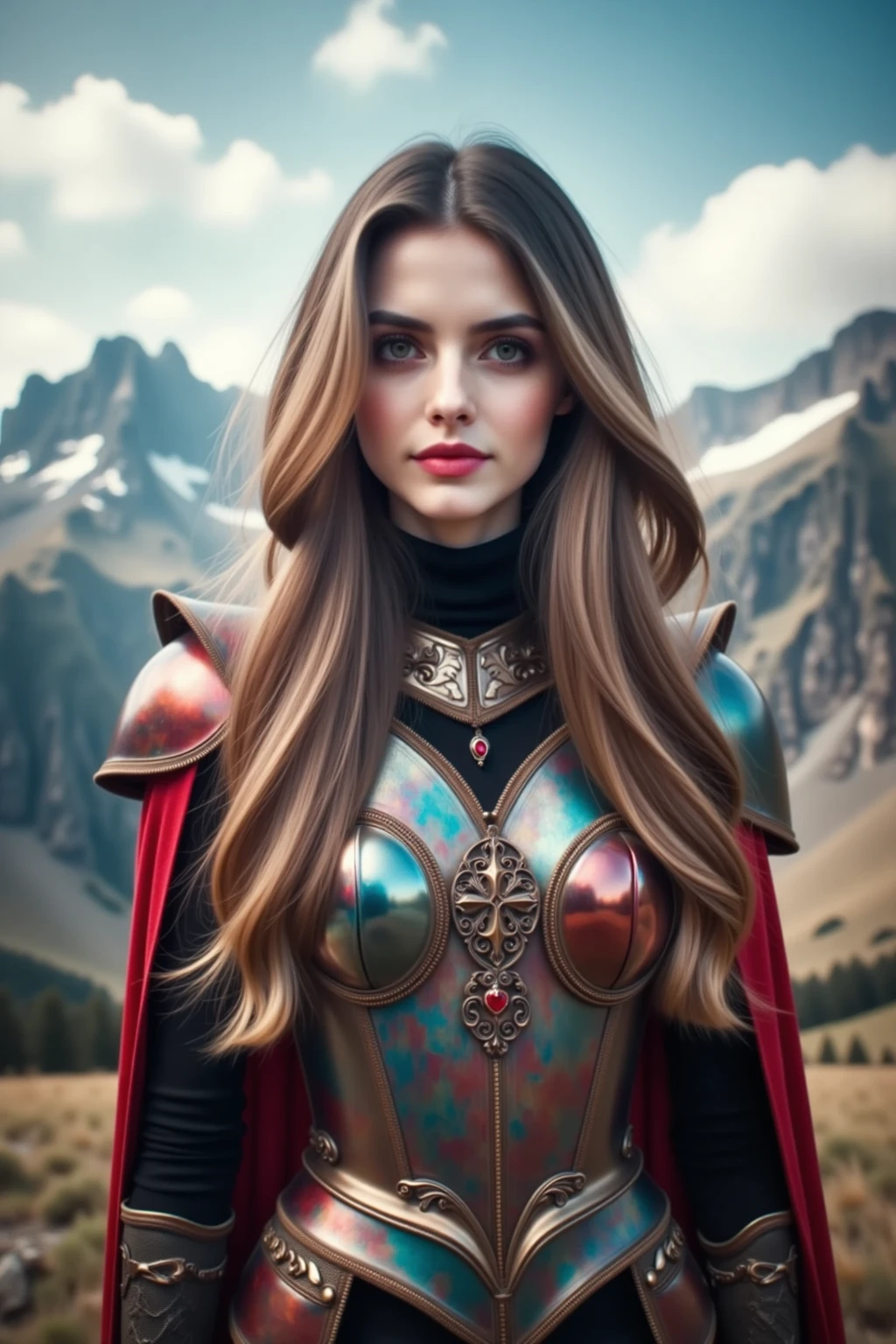 Female Paladin Command of an Overwhelming Army,Another world - SeaArt AI