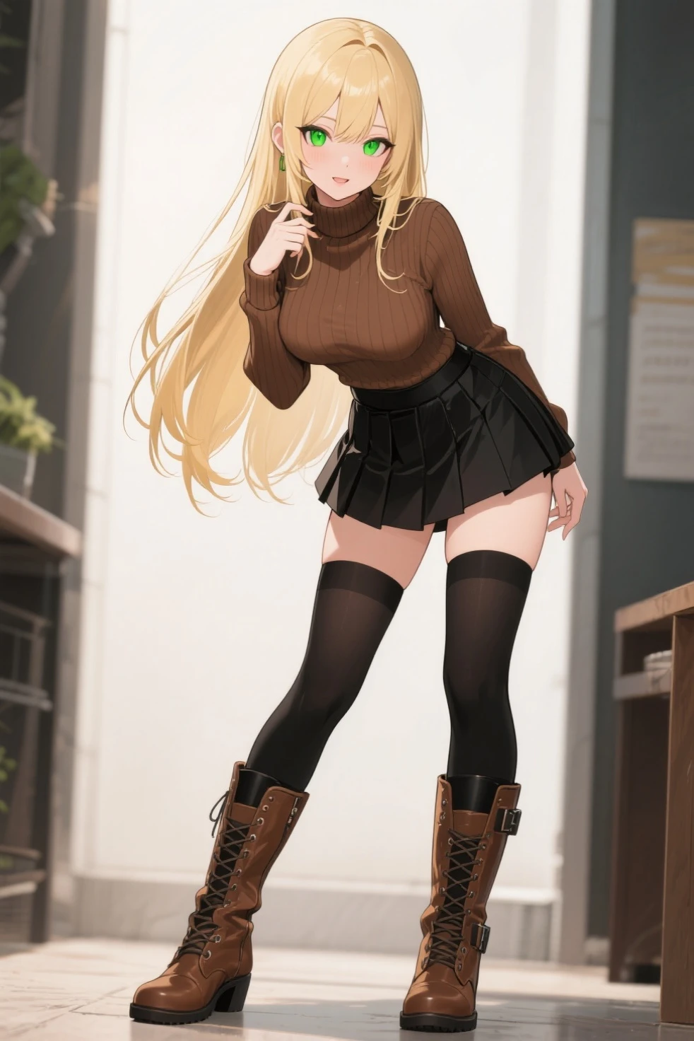 Cute sluts, glossy silky blonde straight hair, lewd expression - SeaArt AI