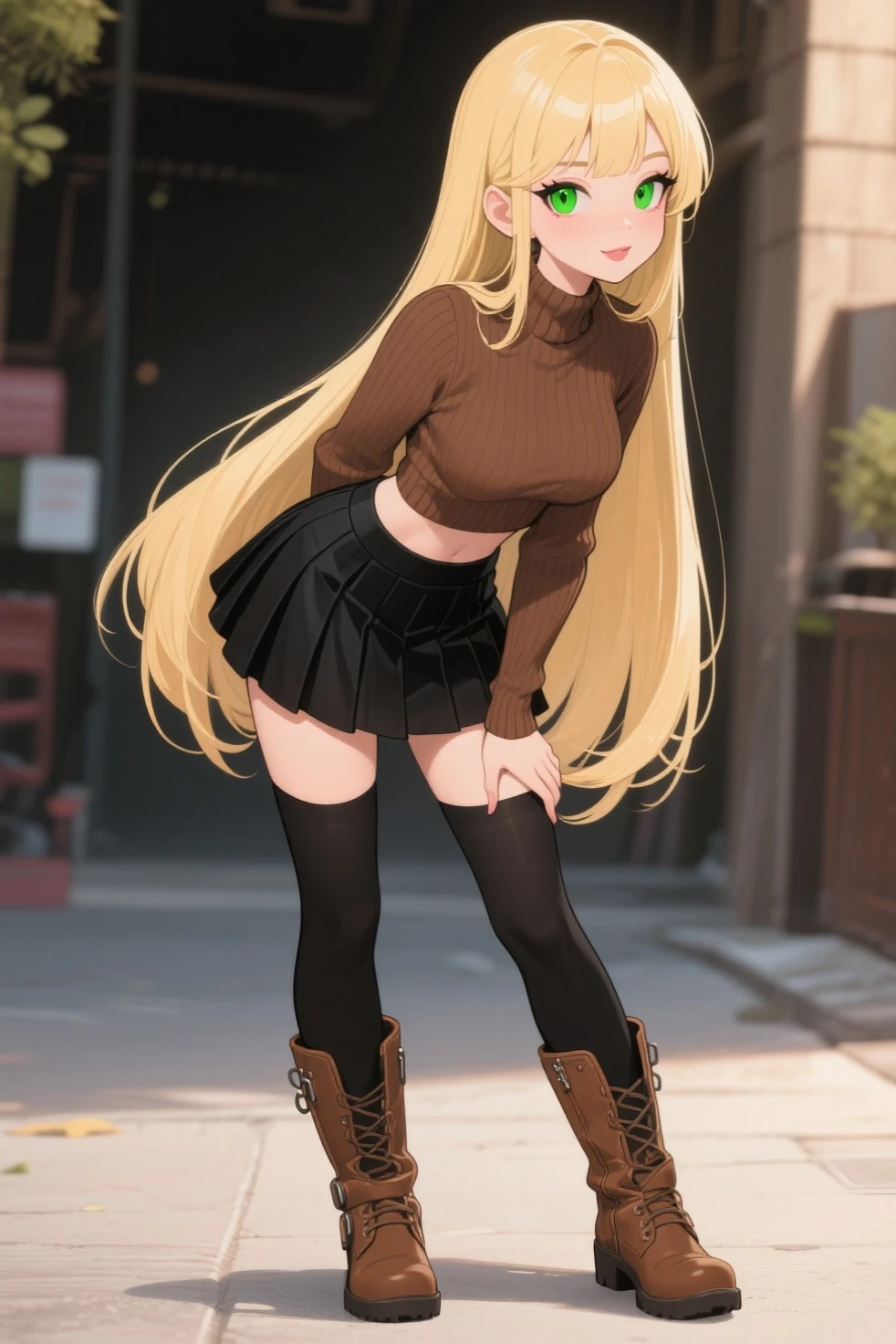 Cute sluts, glossy silky blonde straight hair, lewd expression - SeaArt AI