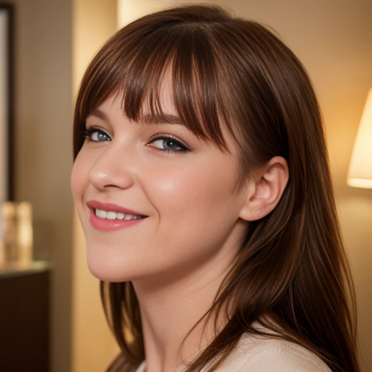 Rynaliv2, brown hair, mole under eye, smile, Surrealism, Social realism ...