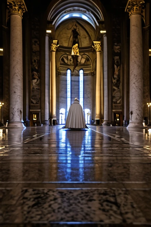 The ghost of Pope Francis haunts the St.Peter's Basilica in Vatican ...