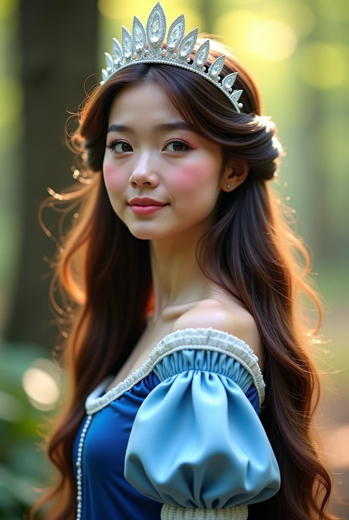 Real Snow White Princess,Detailed Face Painting,Peaceful Expression ...