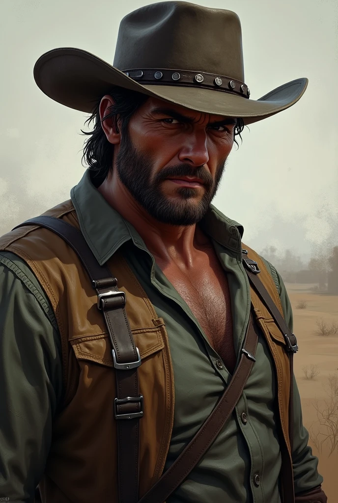 Smaller fanart of John Marston from Red dead redemption 2, facing us ...