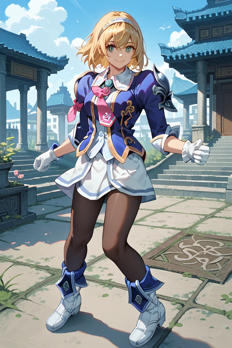 Very aesthetic, best quality, intricate,1girl,cassandra_sc3,blonde hair ...