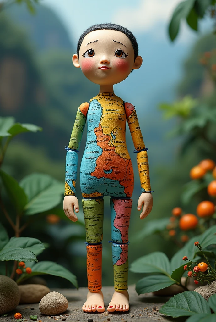 Make a doll from the map of Colombia - SeaArt AI