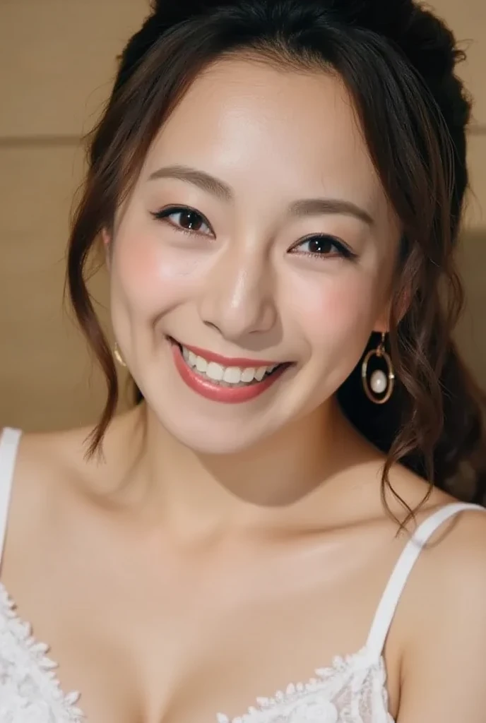 young woman、close-up of Mika Mika Mifune's face, When actress Mika ...