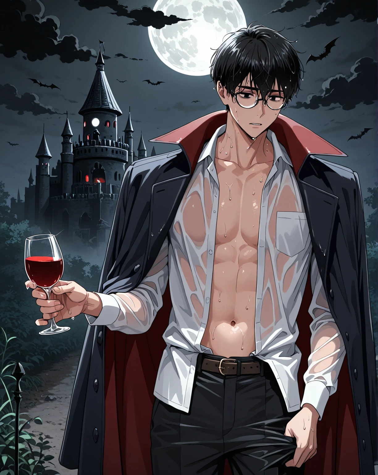 Solo, MALE, daisuke kanbe, black hair, short hair, black eyes - SeaArt AI