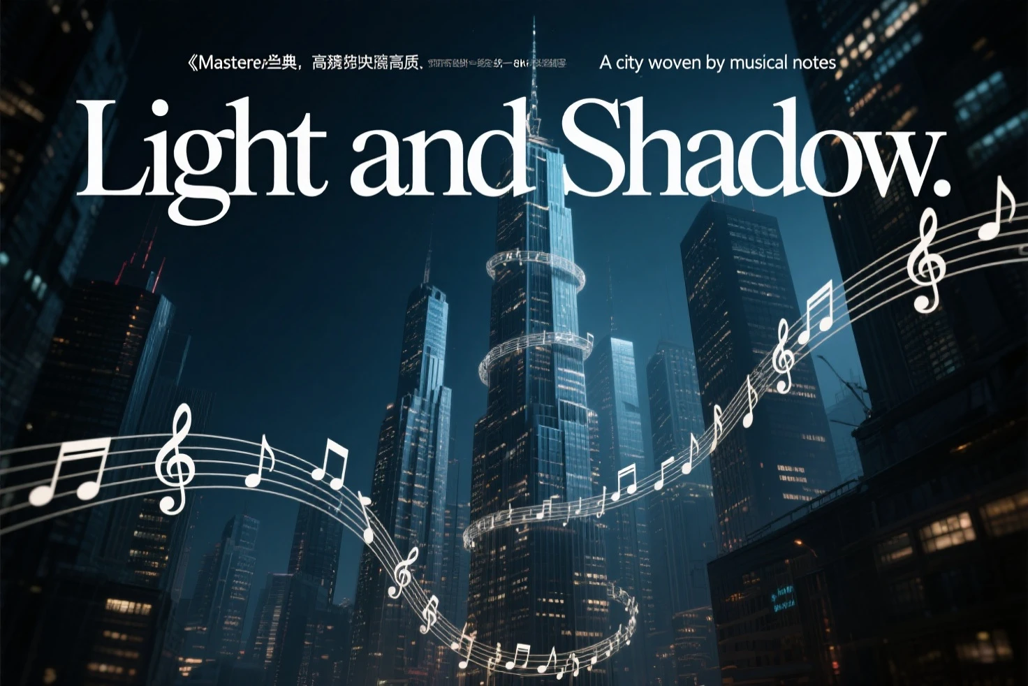 # A city spun by musical notes