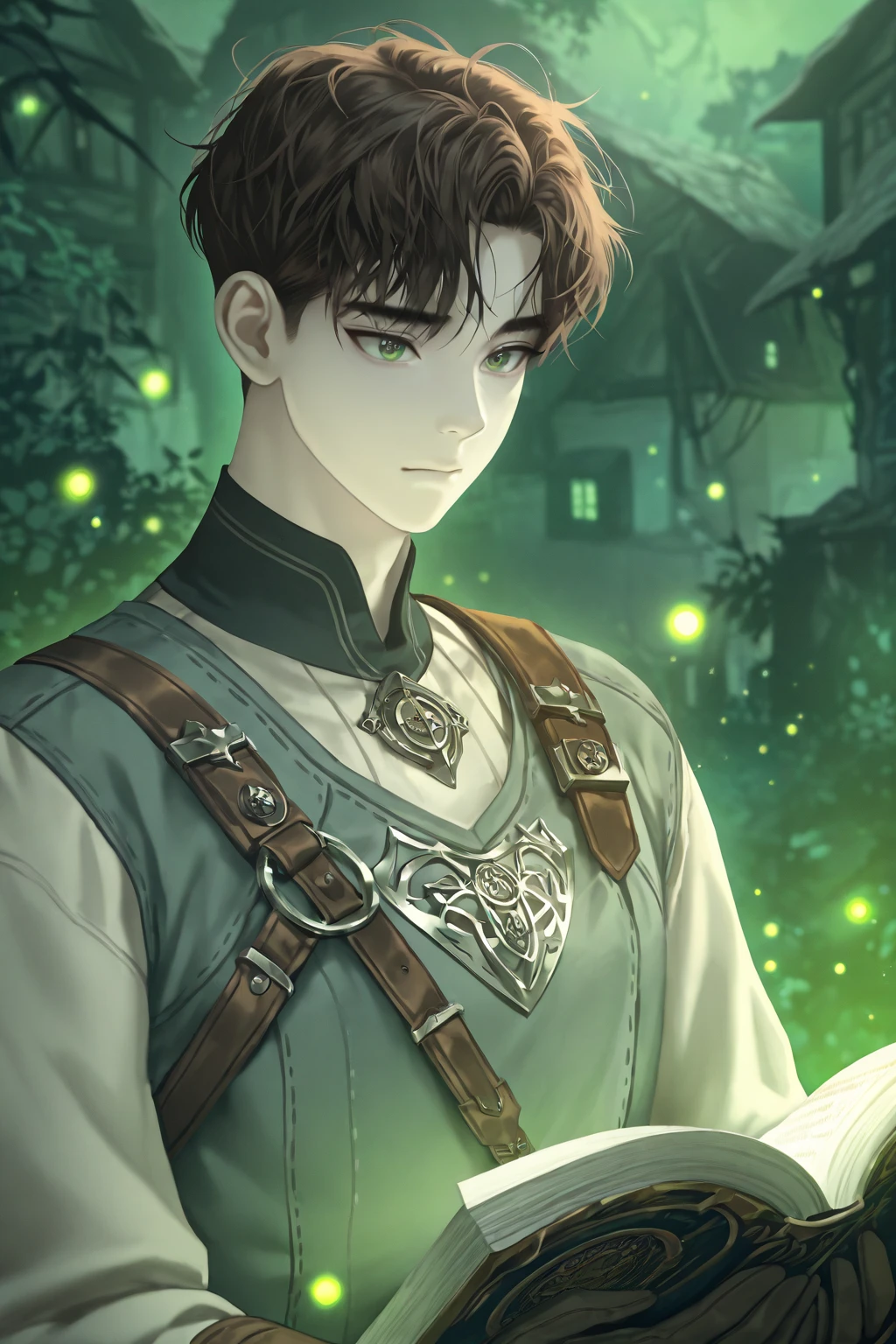 Draw me manhwa man, 1man, solo, detailed texture, detailed feature ...