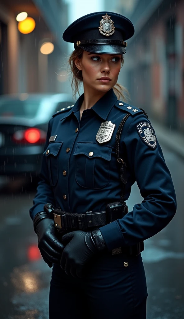 "Powerful essay of a uniformed female police officer, transmitting ...