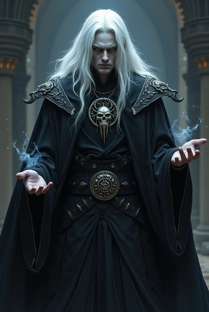 Mage Drow masculin de haute naissance orgueilleux et hautain - SeaArt AI
