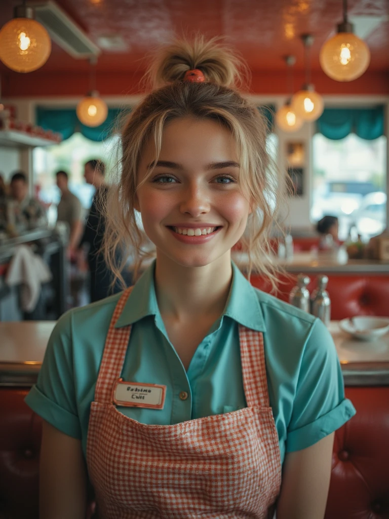 The girl who works in an American diner in the 1950s is, Emotional ...
