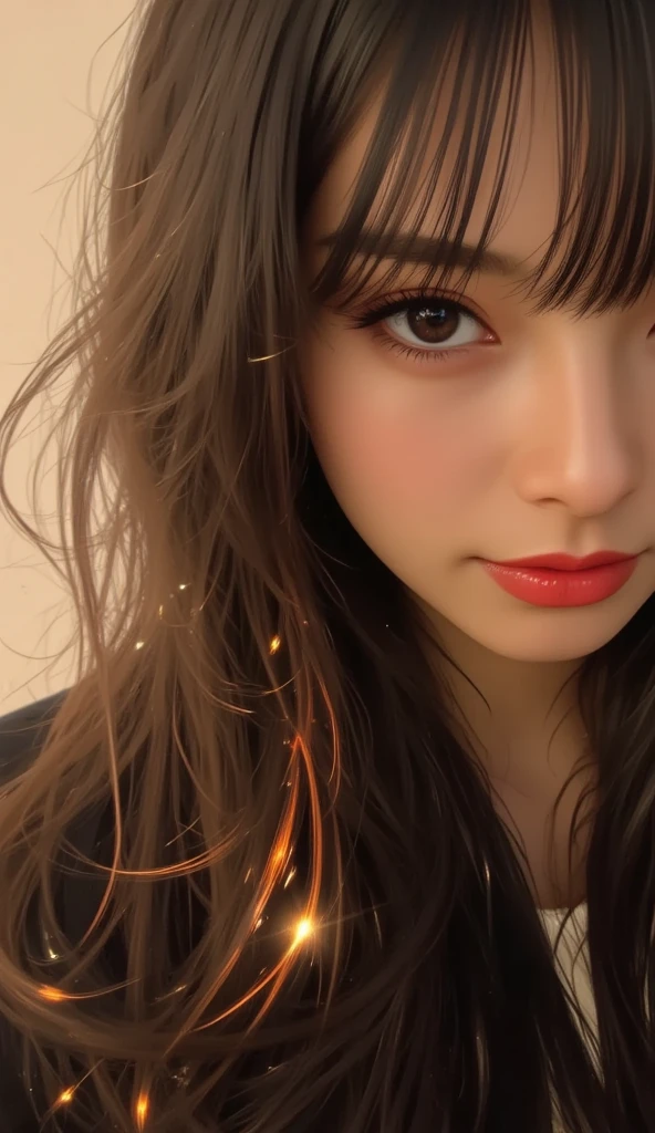 cksc style,, This digital painting is intense, An atmospheric portrait ...