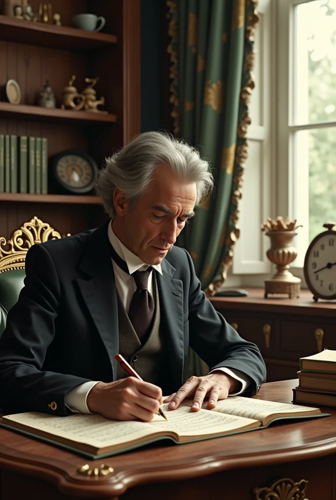 Ravel conposing his music - SeaArt AI