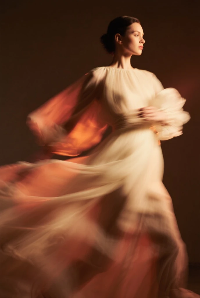 Haute Couture Portraits，People in motion，Blurred lines from clothing ...