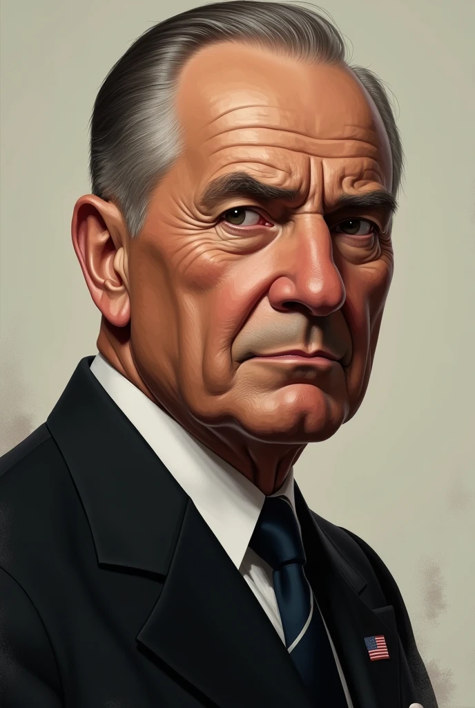 President Truman looking to the right - SeaArt AI