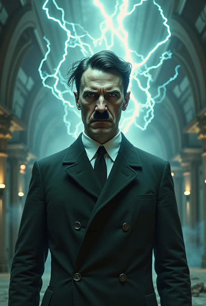 Adolf Hitler mixed with Nikola Tesla - SeaArt AI