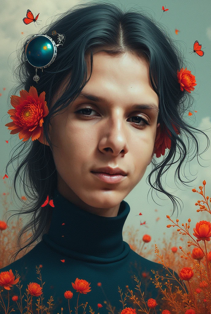 Transform it into a drawing using only my face as an equal reference by the arti - SeaArt AI