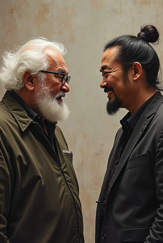 Botero, the Colombian artist, and Wei Wei, the Chinese artist speaking ...
