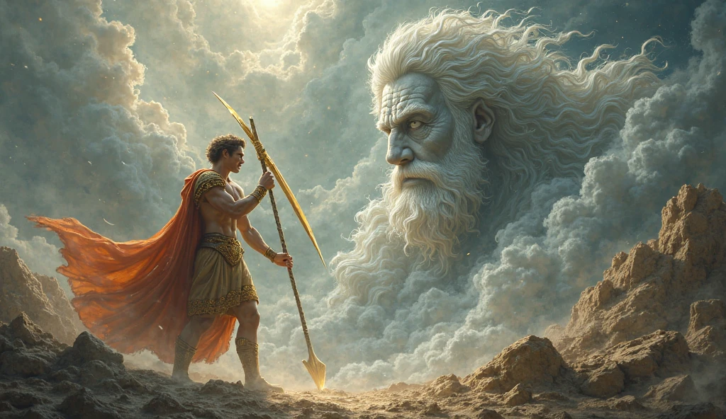 . Cronus Betrays Uranus "Young Titan Cronus wielding a golden sickle ...