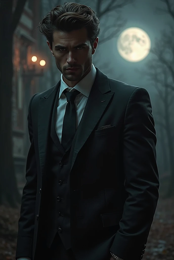 Dark romance handsome man - SeaArt AI