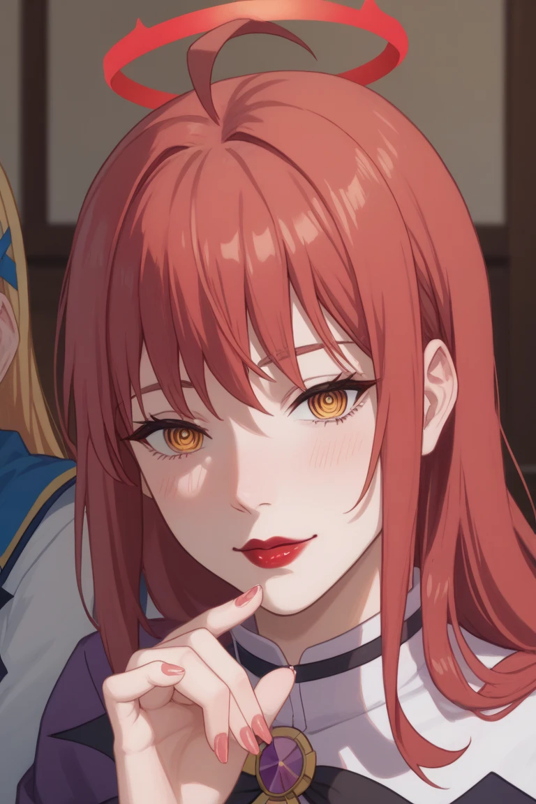 Create an image of makima from chainsaw man with wiz cosplay from ...