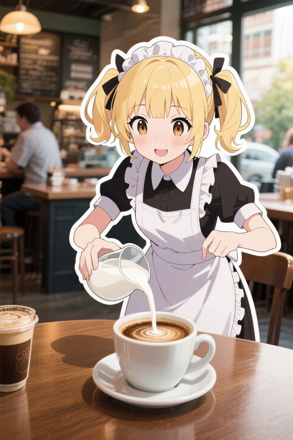 Two-dimensional character working in the real world