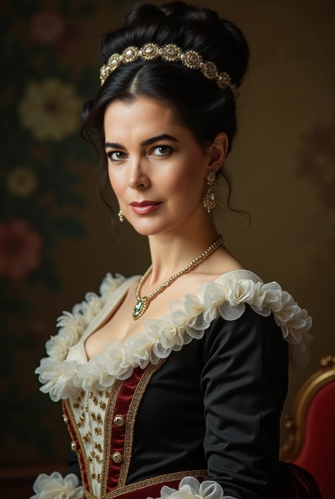 A mature and haughty woman of the 19th century, with a physiognomy that ...