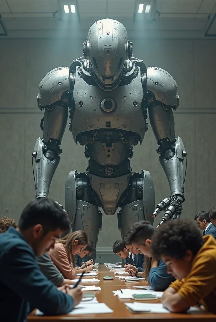 Exam robot catches students taking the exam - SeaArt AI