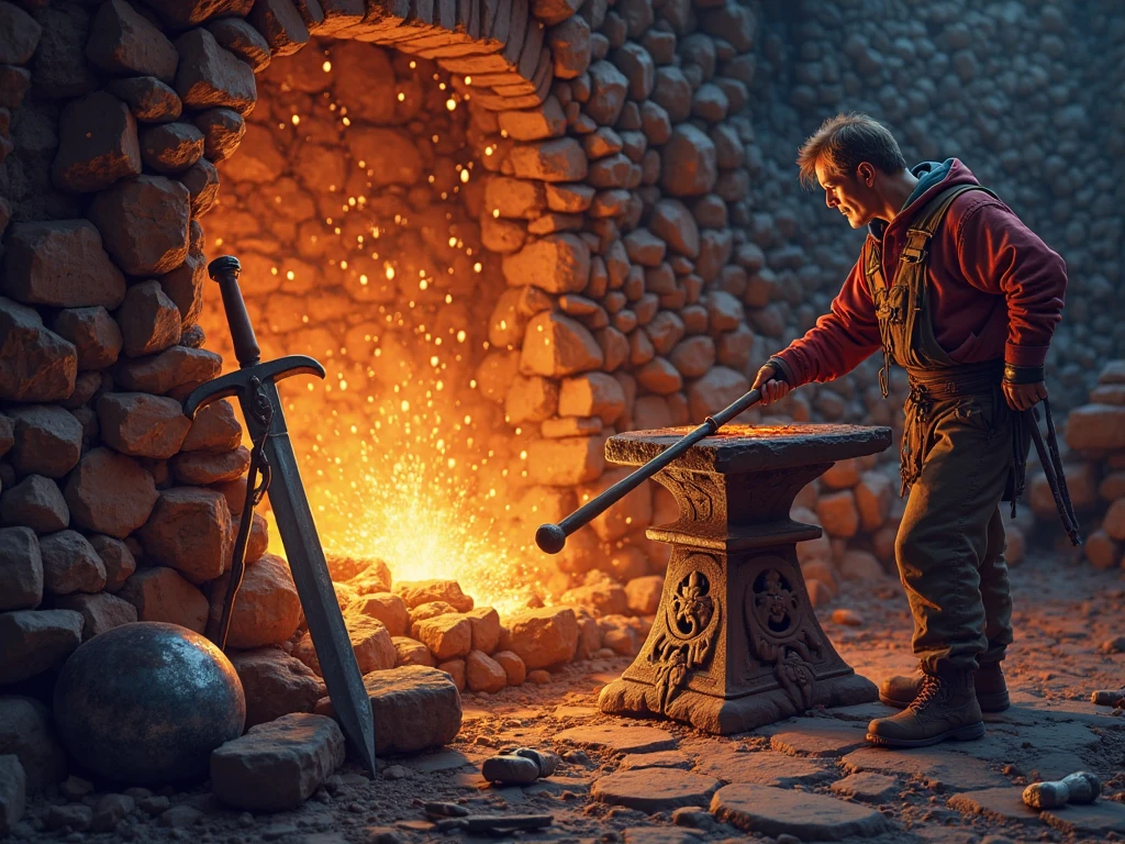 Create a colorful, high-quality image symbolizing the work of a ...