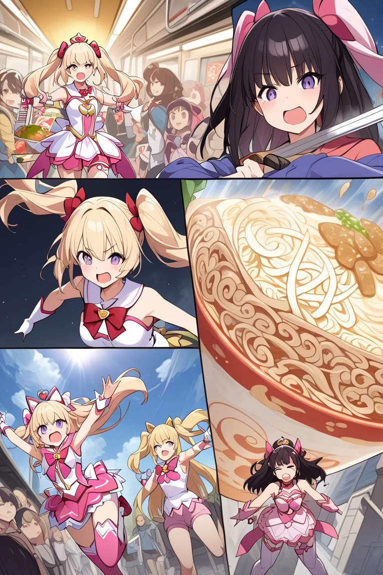 anime reality intrusion、A dimensional rift has opened、The subway is ...