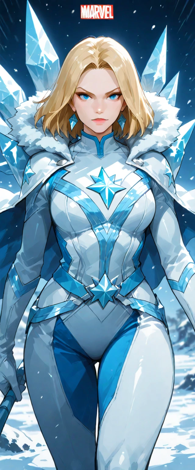 Emma Frost from Marvel Rivals 、 blond hair - SeaArt AI
