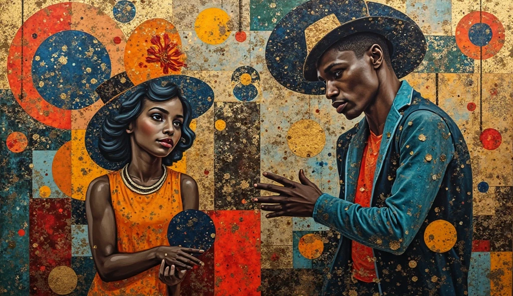 Imagine a modern collage that captures the mystical energy of New ...