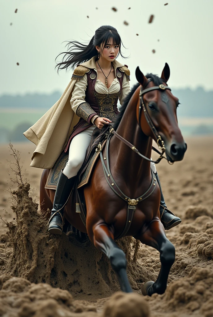 Targeted,Get a puncture，Sinking in the mud,Arrows are falling - SeaArt AI