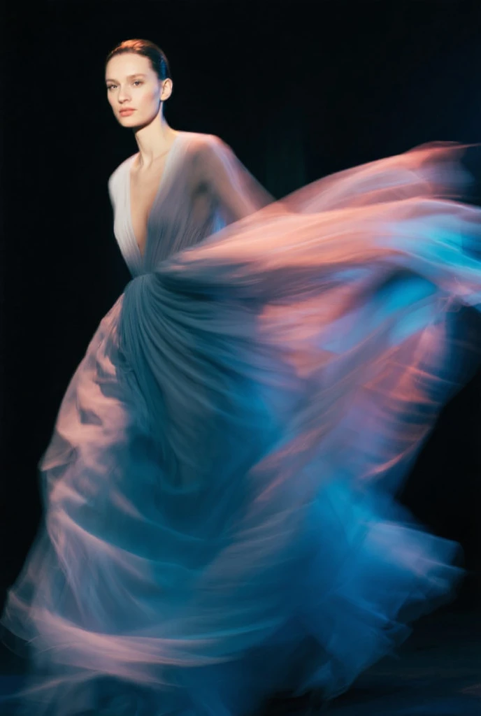 Haute Couture Portraits, People in motion, Blurred lines from clothing ...