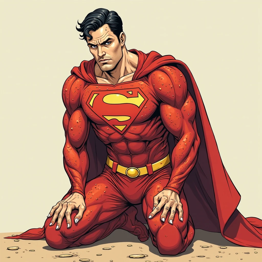 Bread Superman has the same vision， but the bread is replaced with ...