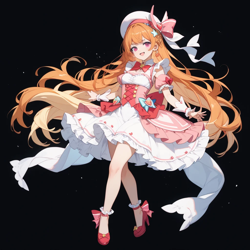Image generation、Request Anime style girl character。Very long blonde ...