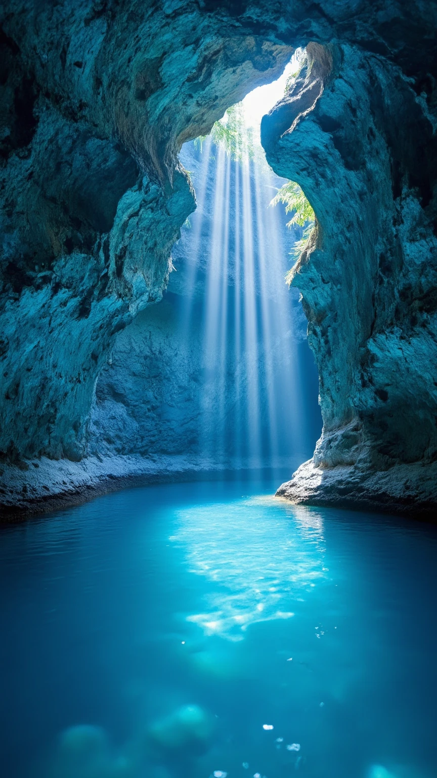 High-resolution images、Breathtaking hidden blue crystal natural caves ...