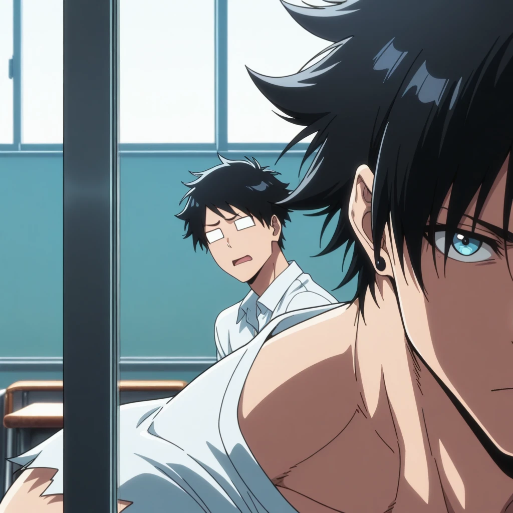 Masterpiece, 4k, highest quality, simple, 1boy, light blue eyes - SeaArt AI