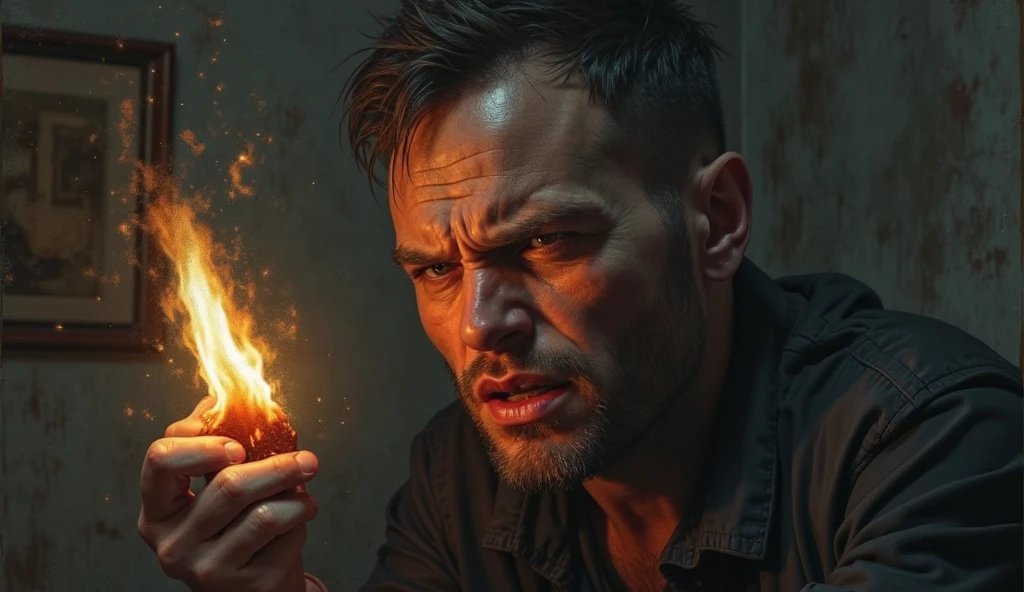 Create an image of a man suffering humiliation and being ashamed to ...