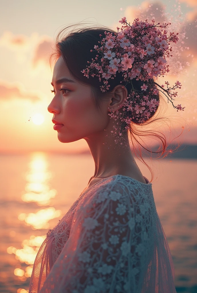 High quality, 8K Ultra HD, A beautiful double exposure that combines an ...