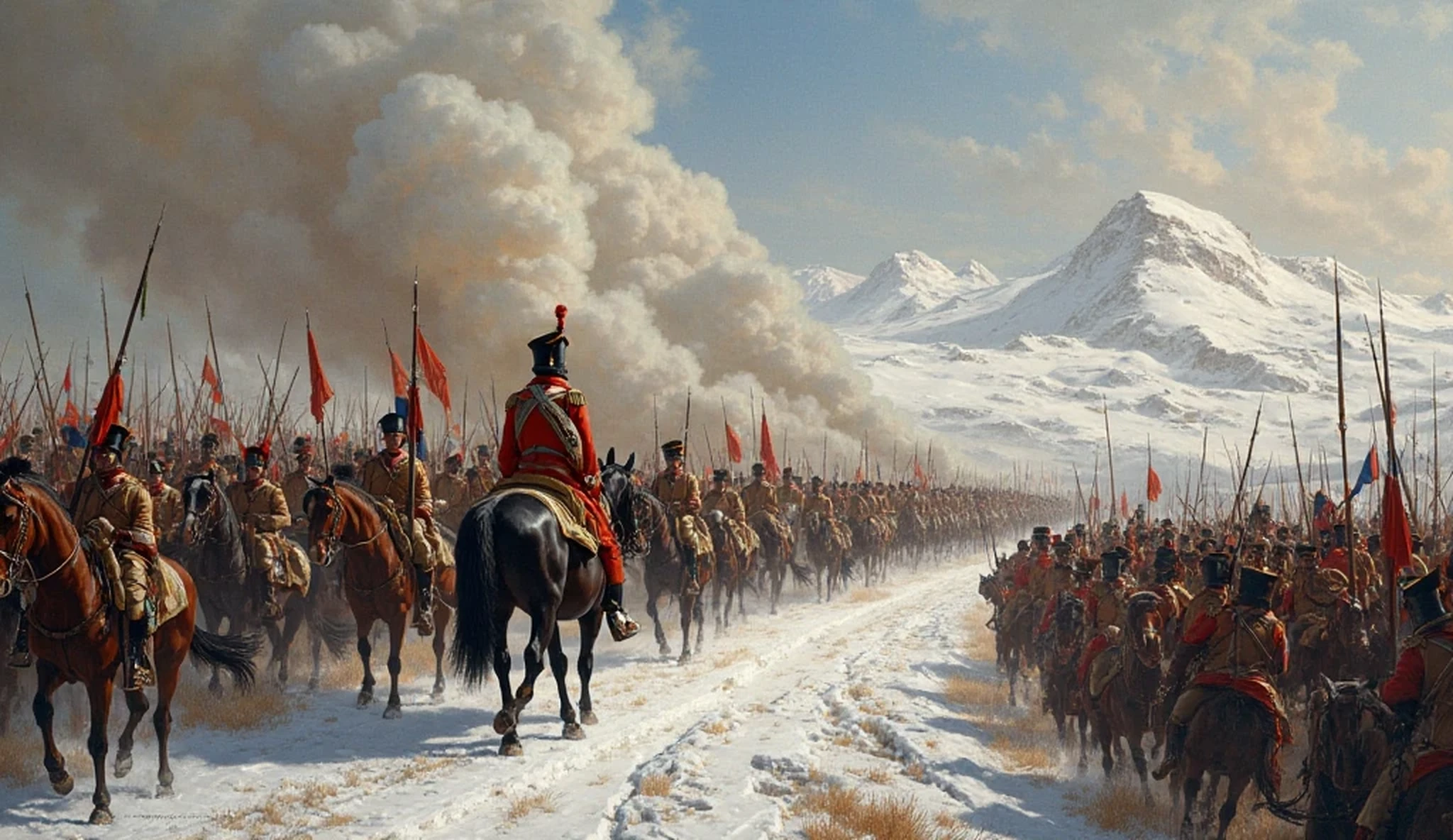 BATTLE OF AUSTERLITZ IN 1805, WHERE NAPOLEON'S VICTORY WITH HIS ARMY IS ...