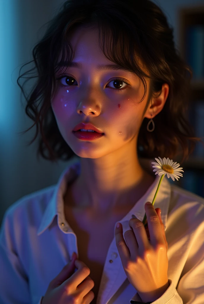 Ultra-realistic portrait of a young adult ( gender neutral ) with ...