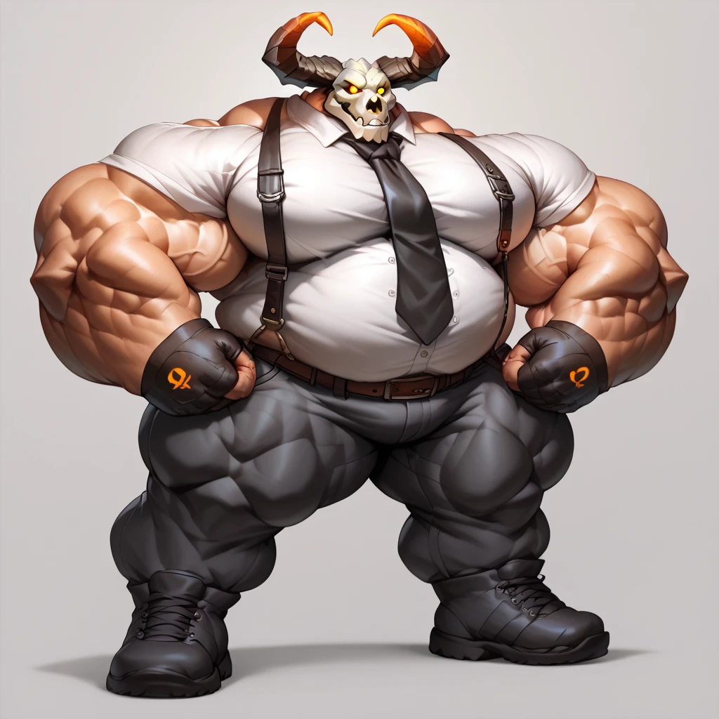 A man. big, giant, wide, tall musclegut body and big fat round belly ...