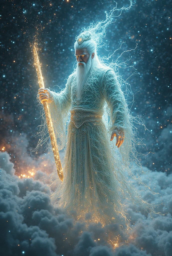 A cosmic vision of Guan Di as a spectral, quantum deity made of ...