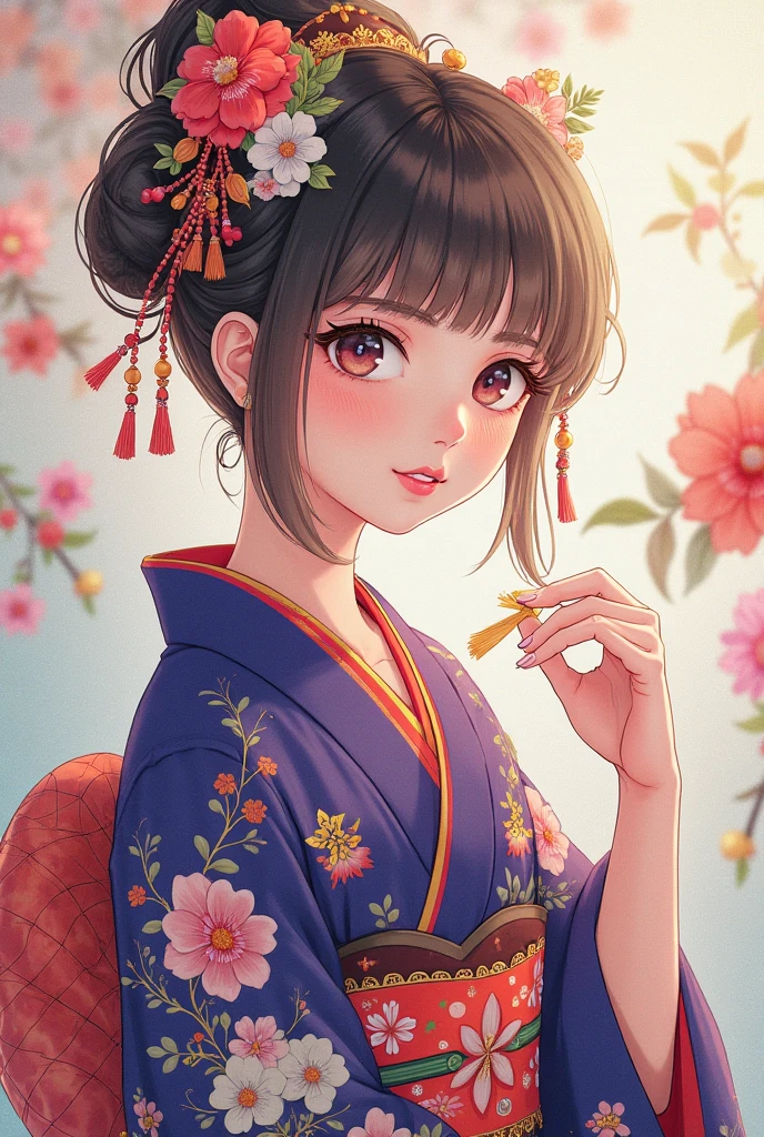 2D Animation、watercolor、Illustrations、A woman who combines beauty and ...