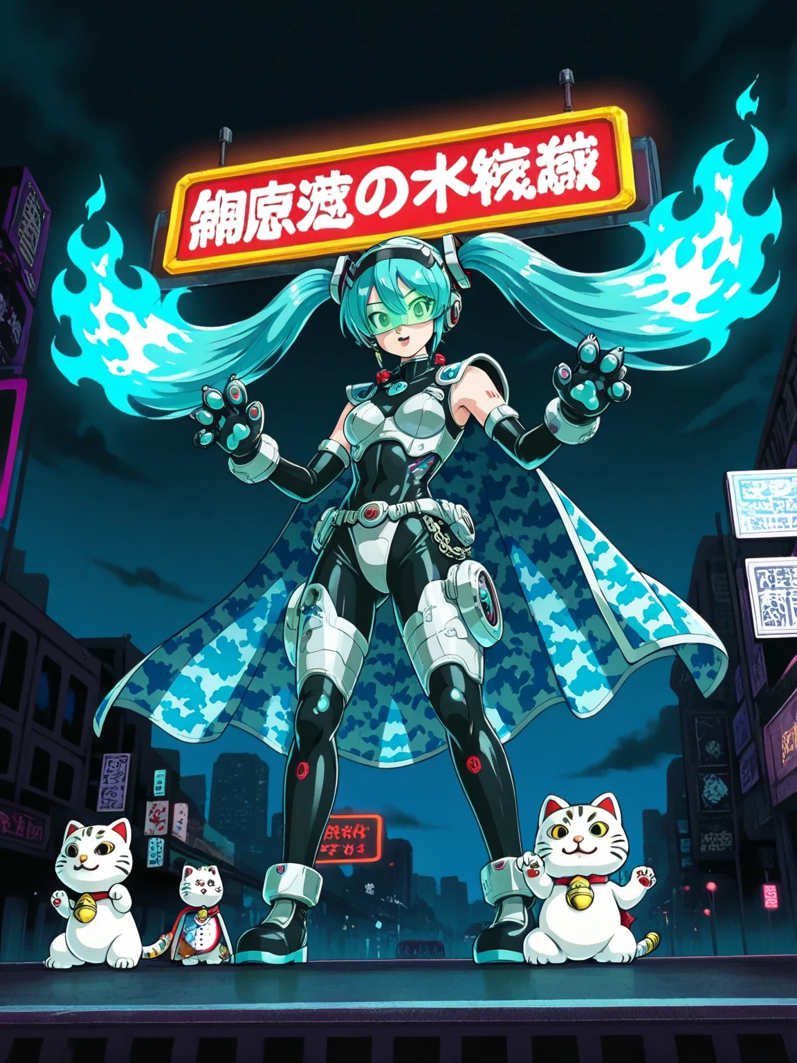 Agent Xueying, the mechanical feline operative, dons an Akira Toriyama ...