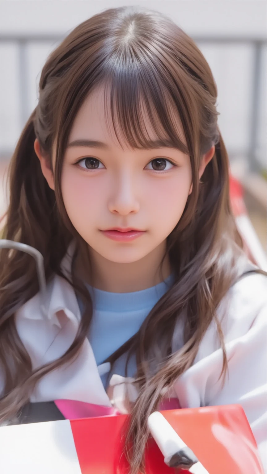 Cute woman、Japanese、((full body))、embarrassing、I'm taking a pose while ...