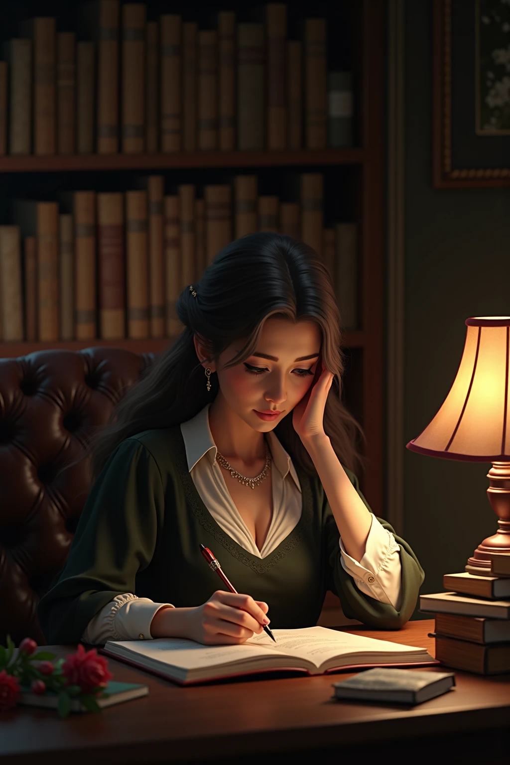 Female writer - SeaArt AI