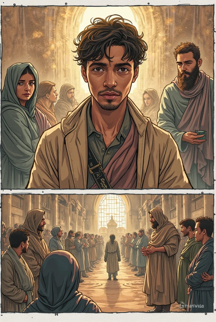 Create a comic strip showing how you have been shaped by your religious ...